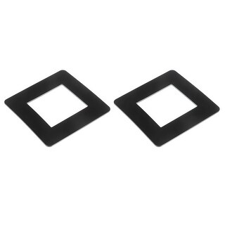 Switch Surround Plate Single Gang Aluminum Plastic Black 130mm x 130mm ...