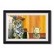 Woman Yelling at a Cat Meme c 2019-Internet Artist-Custom Framed Print ...
