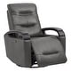 Spruce & Spring Regan Leather Power Recliner Swivel Glider Rocker with ...