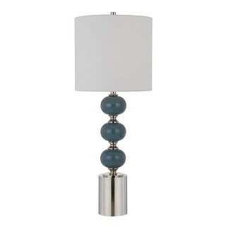 Set of Two 29" Modern Blue Metal Table Lamps - Large - Bed Bath ...