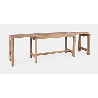 Handmade Timbergirl Solid Mango Wood Bench (India) - 60" - Bed Bath ...