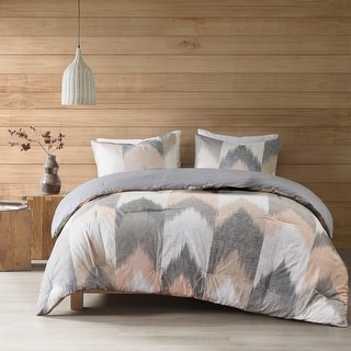INK+IVY Alpine Blush 3-Piece Cotton Comforter Mini Set - Bed Bath ...