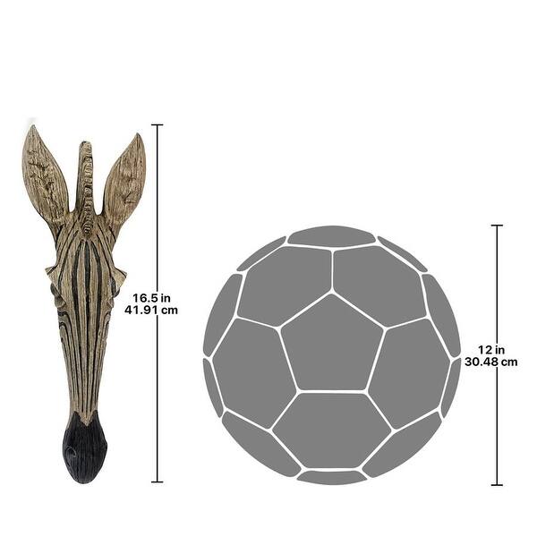 Design Toscano Animal Masks of the Savannah Wall Sculptures Zebra - Bed ...