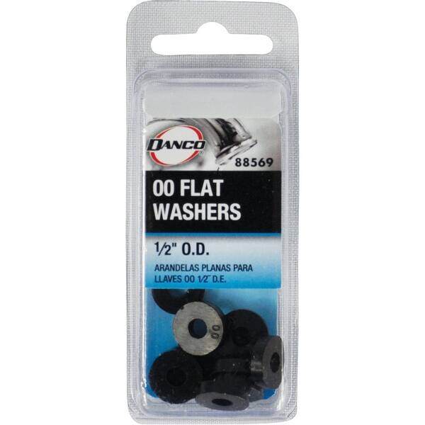 Danco 1/2 In. Black Flat Faucet Washer (10 Ct.) - 1 Each - Bed Bath ...