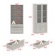 Elegant White Modular Bookcase: Stylish and Flexible Storage Solution ...