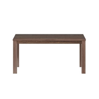 35" Espresso Rectangular Solid Wood Dining Table - Bed Bath & Beyond ...