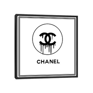 iCanvas "Chanel Drip White" by Art Mirano Framed Canvas Print - Bed ...