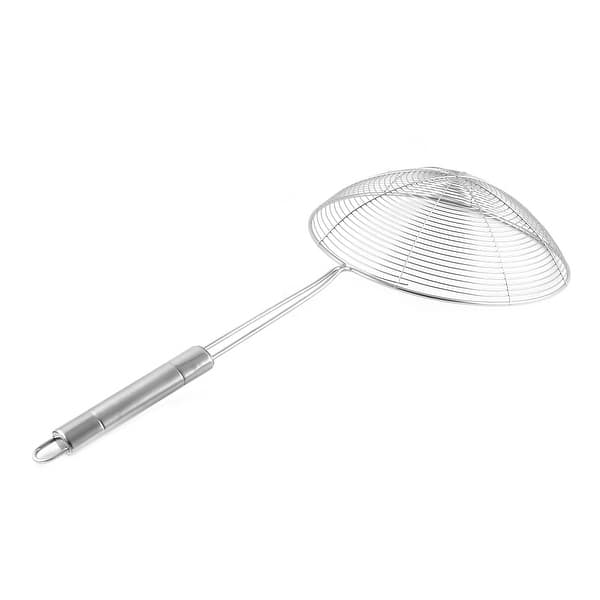Restaurant Kitchen Stainless Steel Mesh Skimmer Strainer Ladle 19.5cm ...