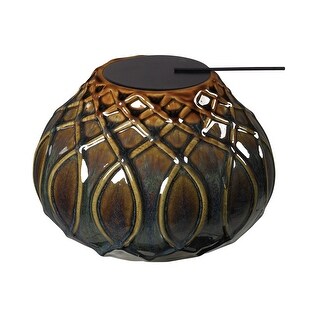 Elk Home Green Finish Earthenware 6 Inch Wide Tea Light - Bed Bath ...