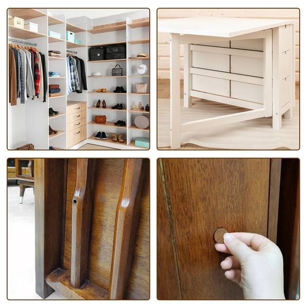 21mm Dia PVC Adhesive Screw Hole Cover Stickers 6 Sheet/324pcs - White ...