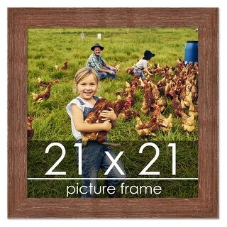 21x21 Distressed/Aged Color Wood Picture Square Frame - Bed Bath ...