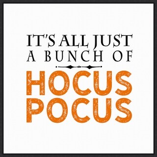 Amanti Art Just a Bunch of Hocus Pocus Orange Framed Canvas Wall Art ...