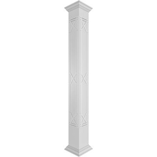 Craftsman Classic Square Non-Tapered Bungalow Fretwork Column - Bed ...