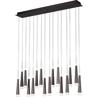 PageOne Lighting Meteor 25.10 pound Brushed Gold LED Pendant - Bed Bath ...