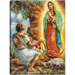 Lady of Guadelupe & Juan Diego By Studio Arts Canvas Art Print - Bed ...