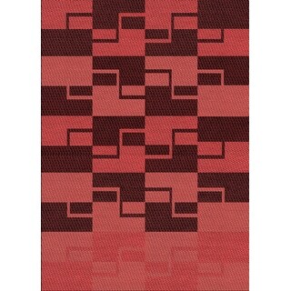 Ahgly Company Machine Washable Transitional Cranberry Red Area Rugs ...