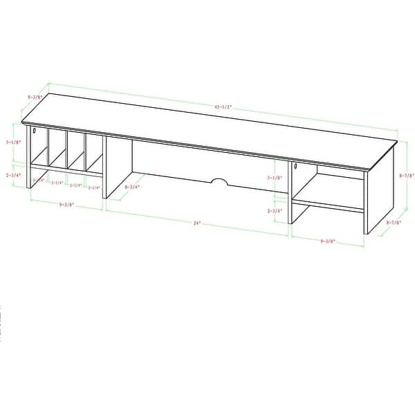 Walker Edison 48-inch Computer Storage Desk with Hutch - Bed Bath ...
