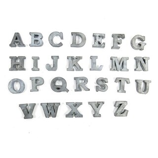 Zinc Individual Letters A to Z - Durable Metal Letters for Home Decor ...