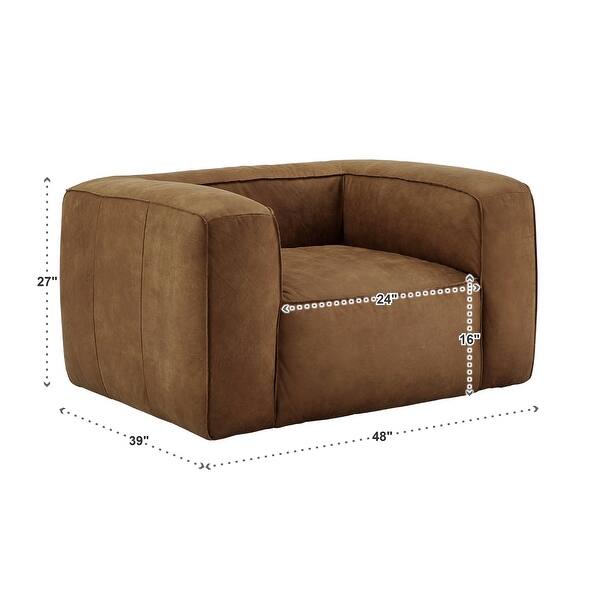 Divya Outback Leather Accent Chair by iNSPIRE Q Modern - On Sale - Bed ...