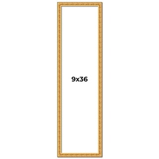 9x36 Frame Gold Real Wood Picture Frame Width 1 inches | Interior - Bed ...