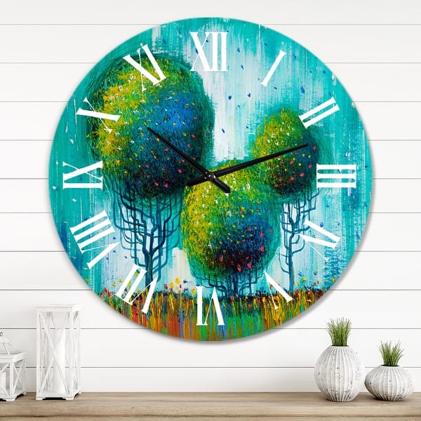 colourful wall clock
