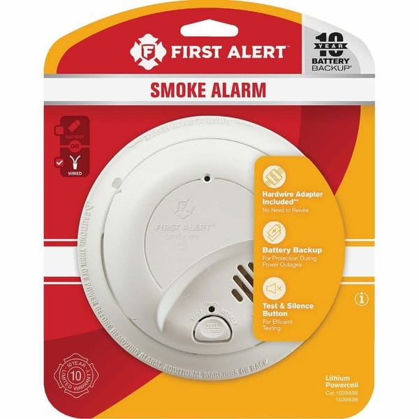 First Alert Hardwired 120V Ionization Smoke Alarm - 1 Each - Bed Bath ...