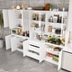 Modular Buffet and Display Cabinet - Modular Design in Pristine White ...