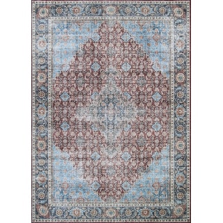 Legion Julius Blue-Red Area Rug - Bed Bath & Beyond - 34195651