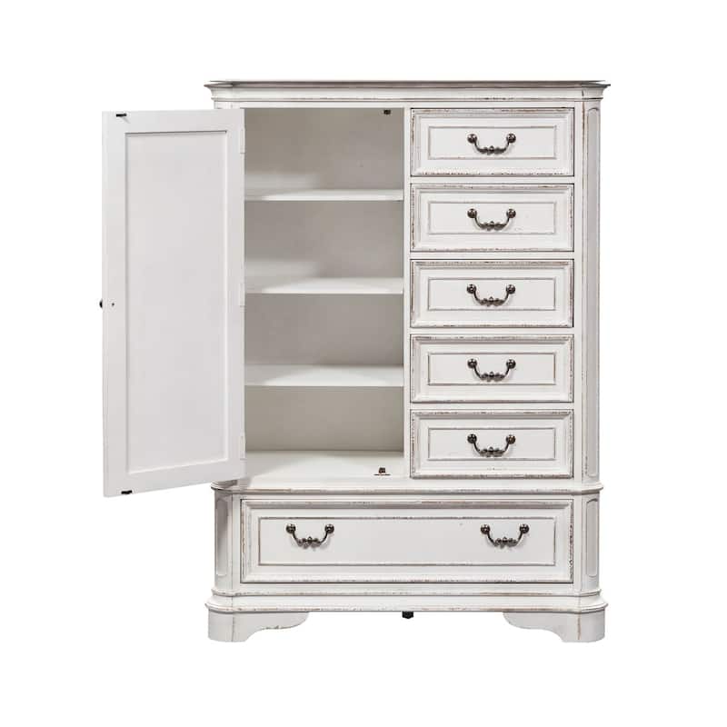 Magnolia Manor Antique White Weathered Bark Master Chest - On Sale ...