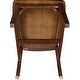Set of Two Solid Parawood Dining Chairs, Espresso, 225lbs Capacity ...