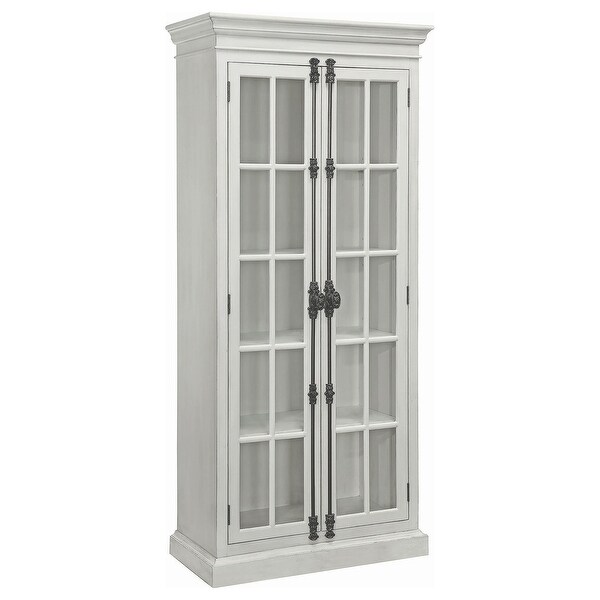Hawthorne Estate Glass 2-drawer 2-door Curio Cabinet - Bed Bath ...