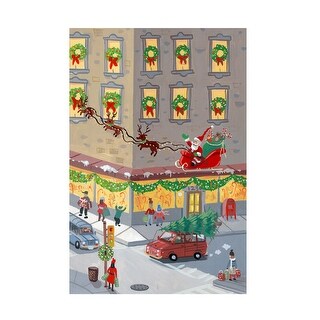 Randy Noble Fine Art 'Holiday Shops' Canvas Art - Grey - Bed Bath ...