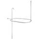 Kingston Brass Vintage Oval Shower Riser with Enclosure and 5" Shower ...