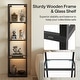 4-Tier LED Floor Lamp with Bookshelf Adjustable Color Temperature ...