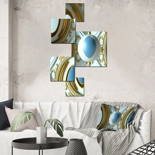 Designart "Radiant Eye Of The Beholder III" Religious Landscape Metal ...