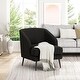 Grondin Mid-Century Modern Style Upholstered Accent Barrel Chair with ...