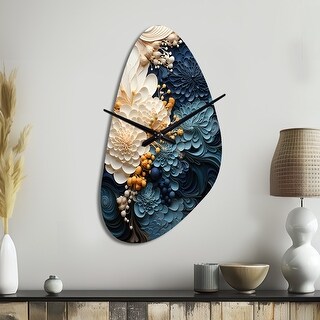 Liquid Ink Spiral IV - Abstract Spirals Wall Clocks in Asymmetrical ...