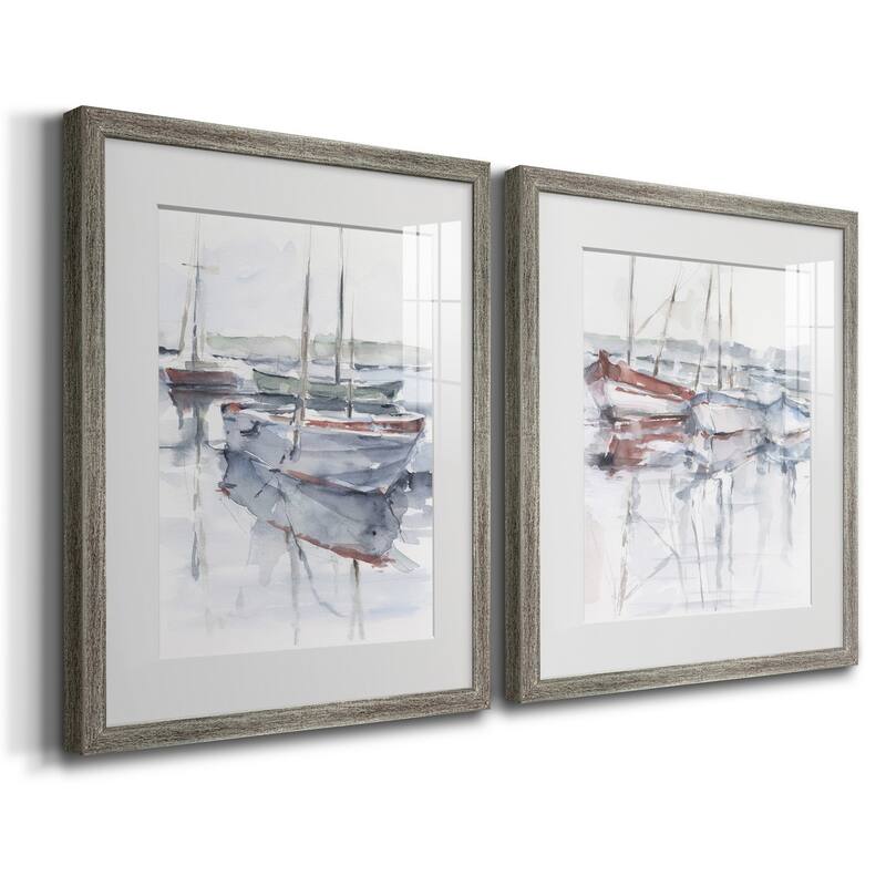 Watercolor Harbor Study I Premium Framed Print - Ready to Hang ...
