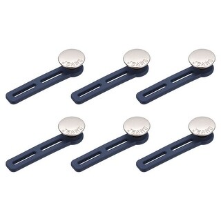 Button Extenders, 6pcs - Alloy & Silicone Jean Button Extender(Silver,2 ...