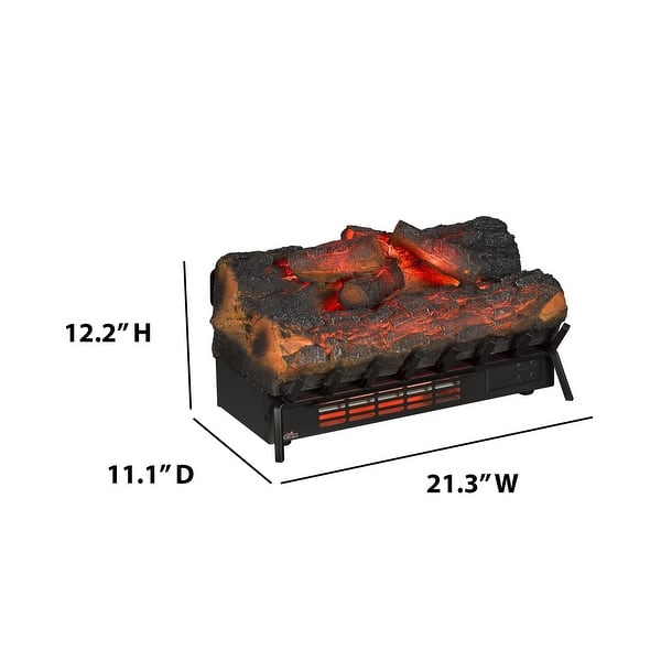 Duraflame® Infrared Quartz Electric Log Set Heater, Rustic Pine - Bed ...