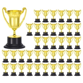 40Pcs Mini Gold Trophies Award Cups Plastic 3.3Inch Small Sports Trophy ...