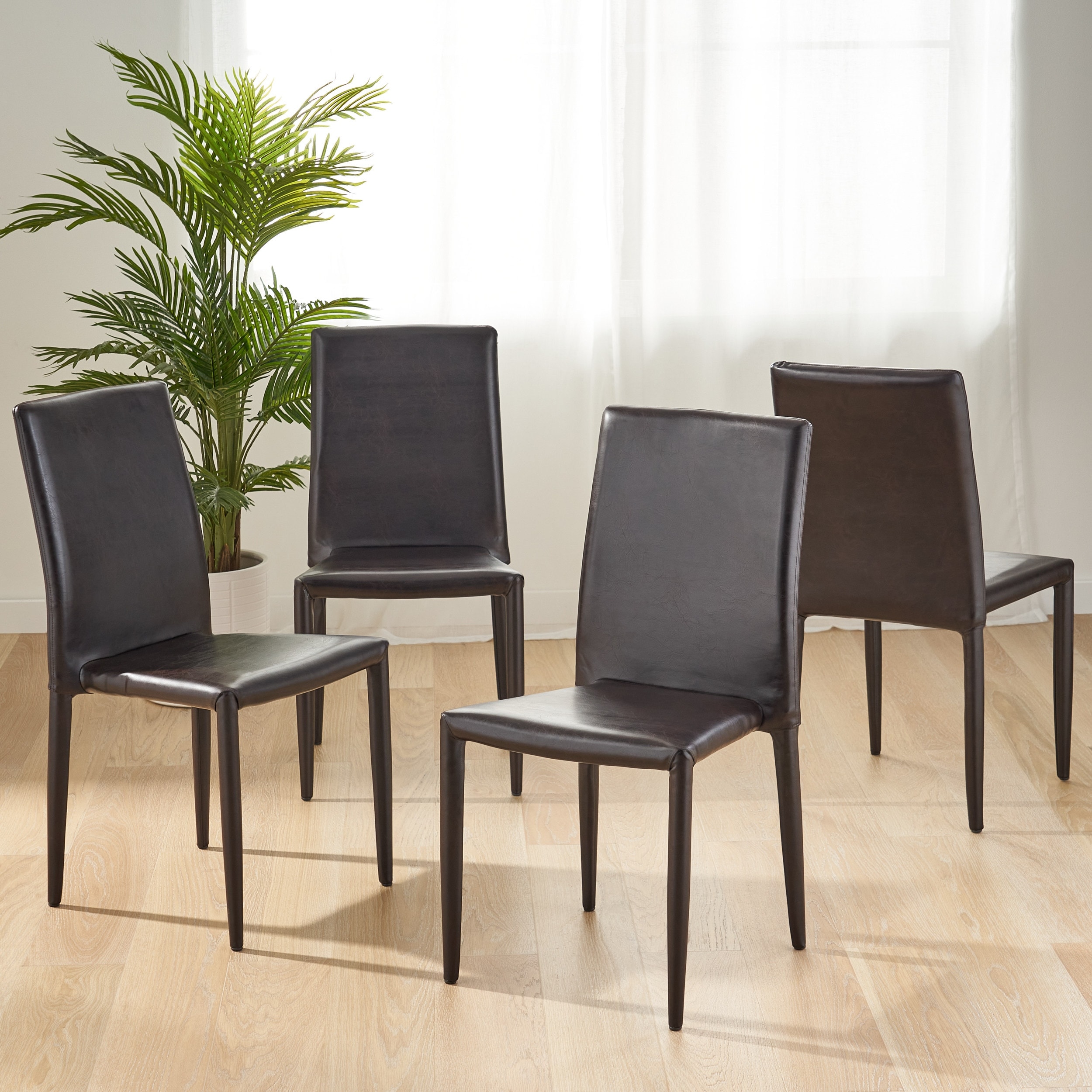 Faux Leather Dining Chairs (Set of 6) - On Sale - Bed Bath & Beyond ...