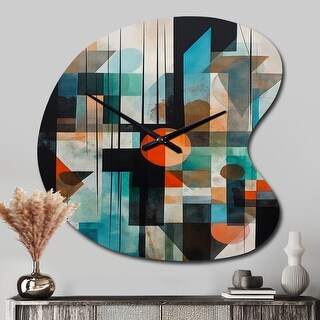 Orange Abstracted Geometric Explorations I - Abstract Geometric Large ...