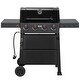 Feasto 4 Burner Liquid Propane Freestanding Gas Grill Cart with Side ...