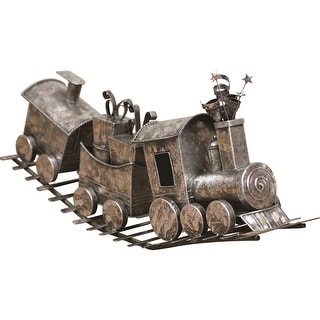 Transpac Metal 28 in. Bronze Christmas Festive Train - Bed Bath ...