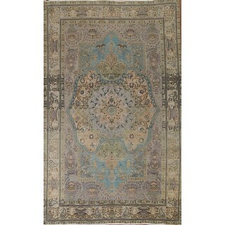 Over-dyed Floral Kashmar Persian Area Rug Hand-knotted Wool Carpet - 6 ...