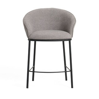 Modrest Rumi Modern Grey Counter Stool - Bed Bath & Beyond - 36797873