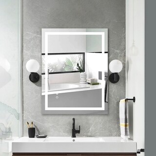 28'*36' LED Lighted Bathroom Wall Mounted Mirror with High Lumen+Anti ...