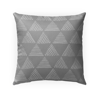 TRIANGULAR PRISM GREY Indoor-Outdoor Pillow By Kavka Designs - Bed Bath ...