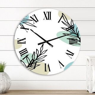 Designart 'Abstract Composition Organic Vintage Geometry IV' Mid ...